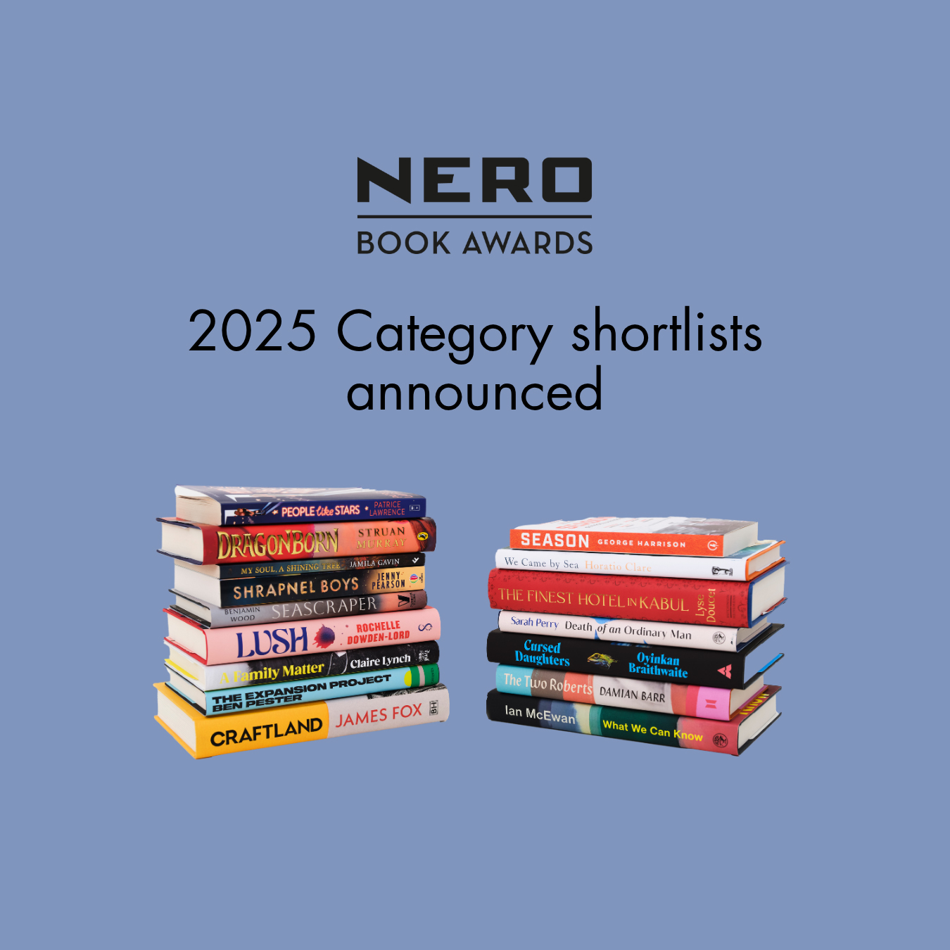 2025 SHORTLIST - Nero Book Awards